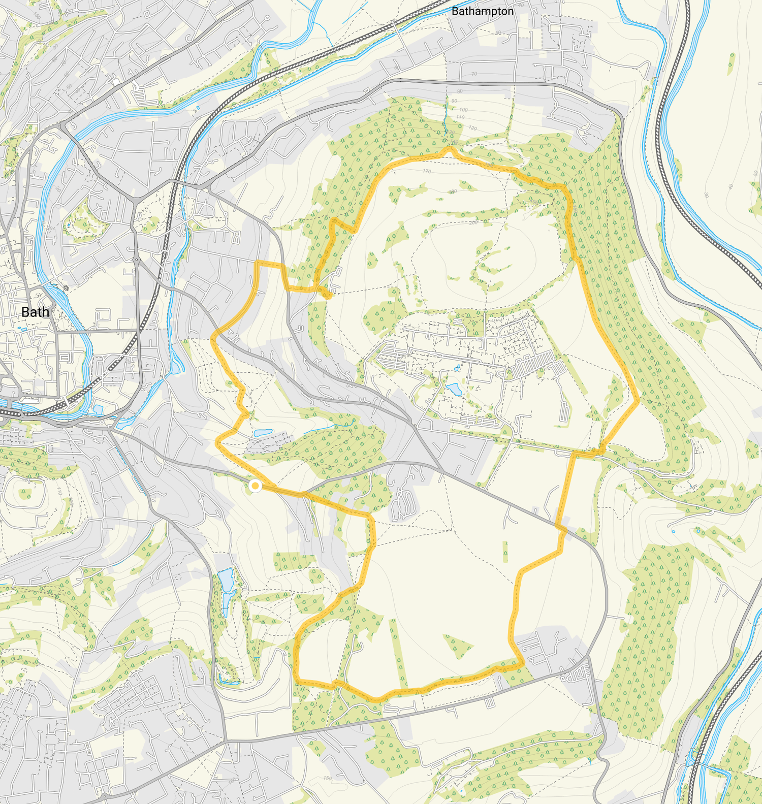 Bath City Skyline Walk and Map — Local Walks