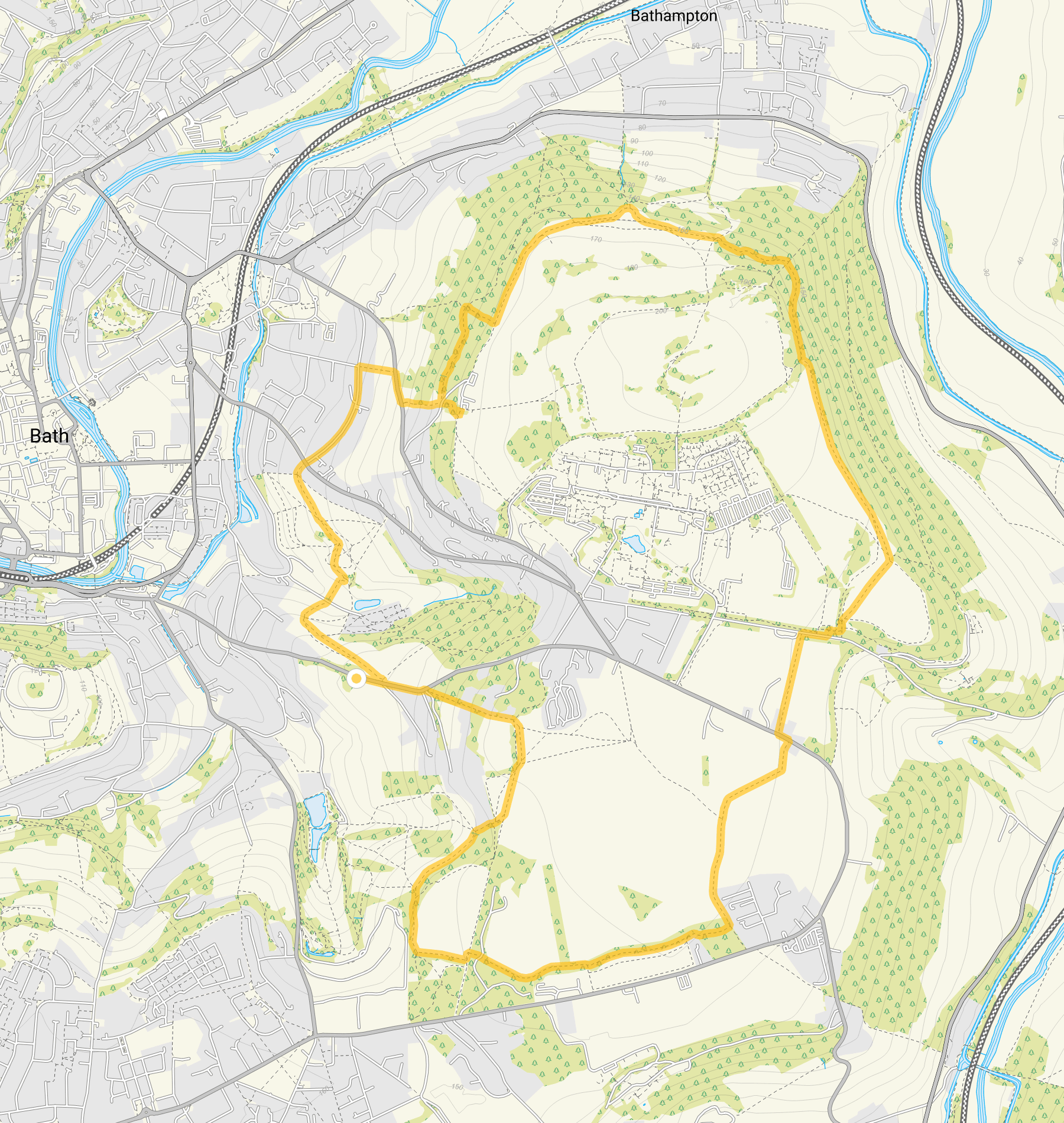 Bath City Skyline Walk and Map — Local Walks
