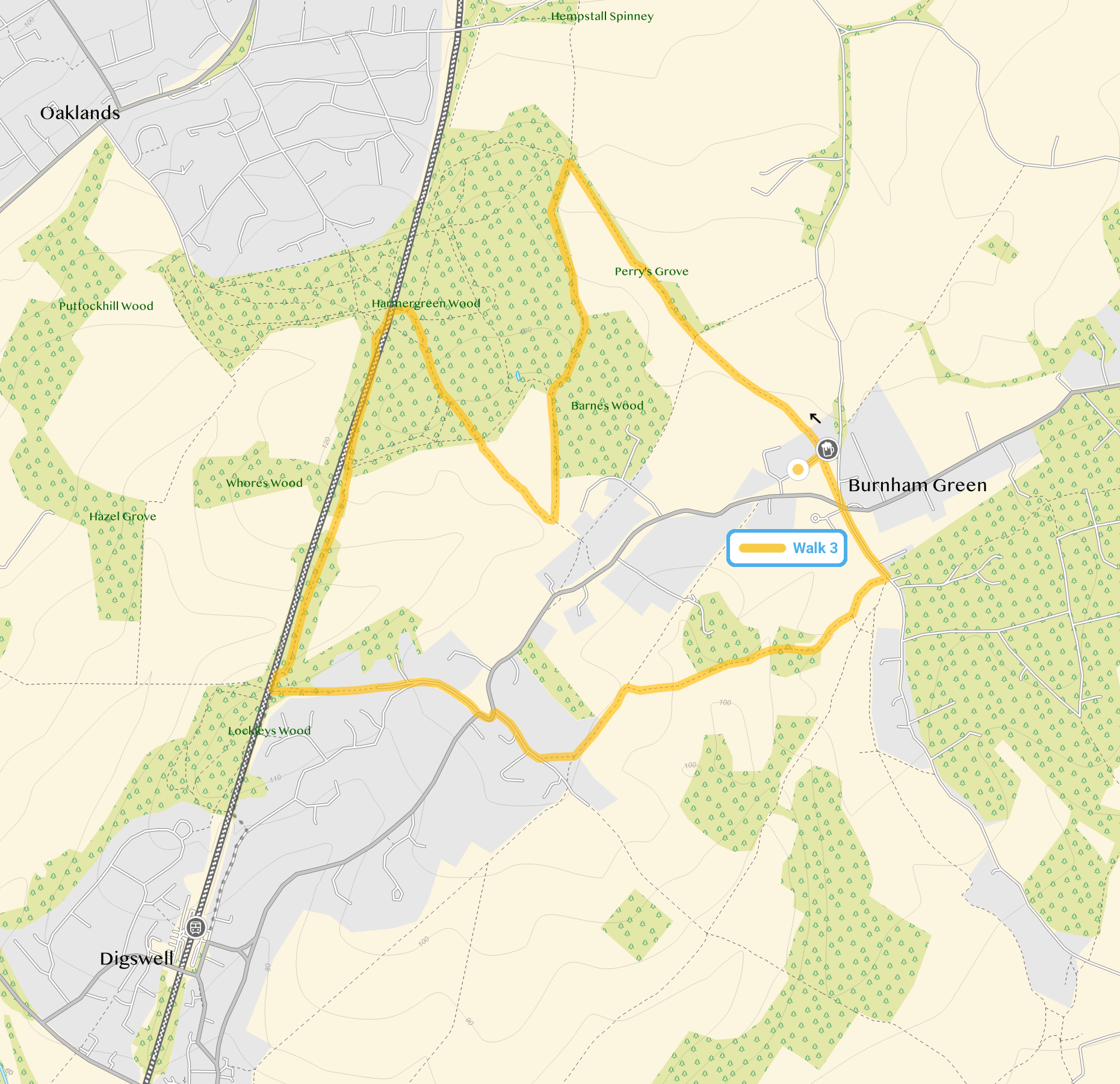 The White Horse Pub Walk, Burnham Green — Local Walks