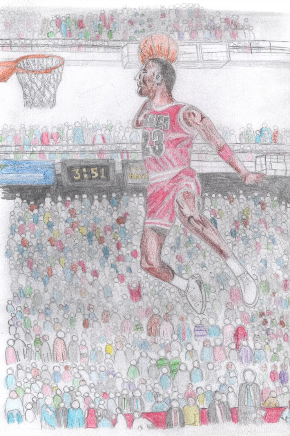 Michael Jordan pencil drawing — Elijart