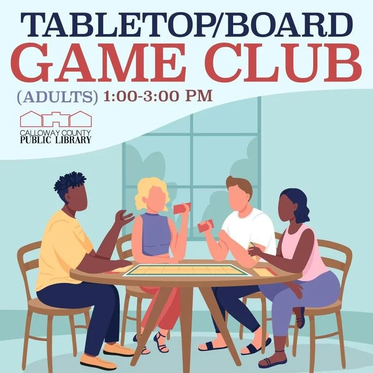 Tabletop/Board Game Club - Adults @ CCPL — Murray, Kentucky Tourism