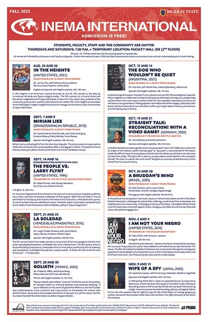 La Soledad: Cinema International @ MSU — Murray, Kentucky Tourism