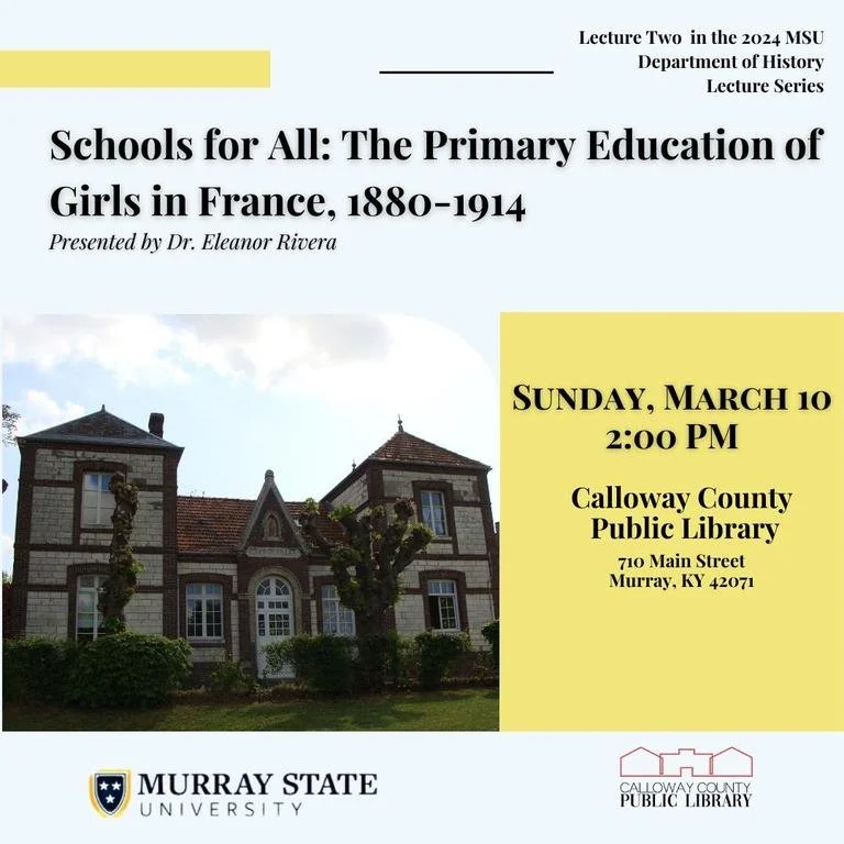 Spring History Lecture Series @ CCPL — Murray, Kentucky Tourism