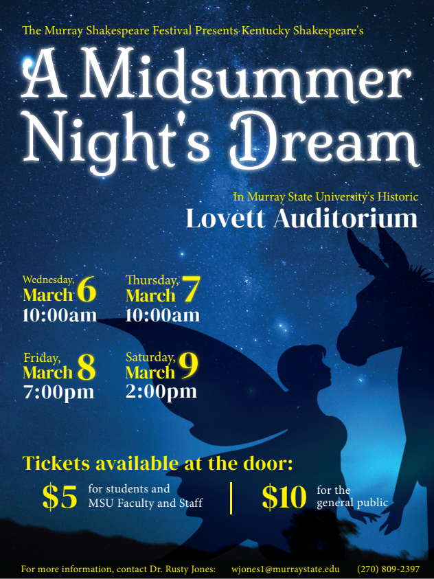 A Midsummer Night's Dream — Murray, Kentucky Tourism