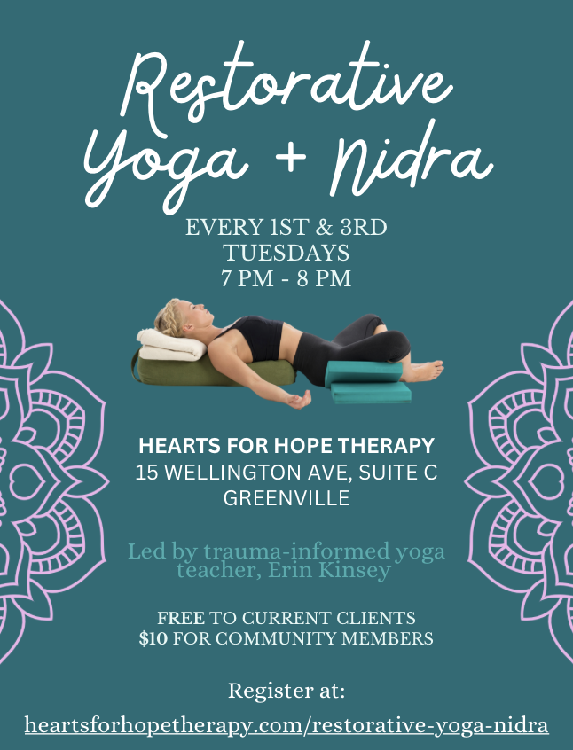 Restorative Yoga + Nidra — HeARTS for Hope: Art Therapy and Trauma ...