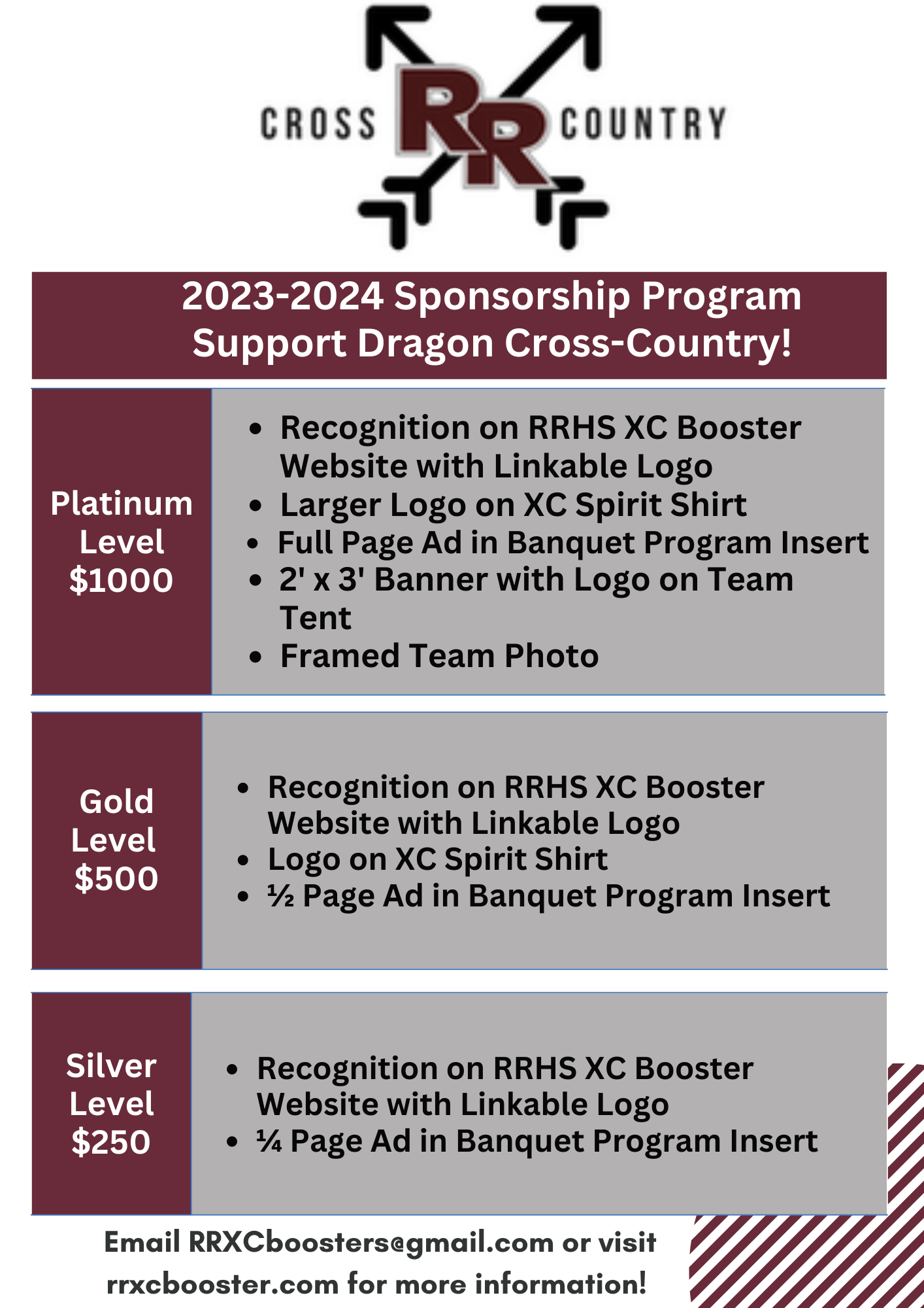 Sponsors and Boosters — RRXC|BOOSTER