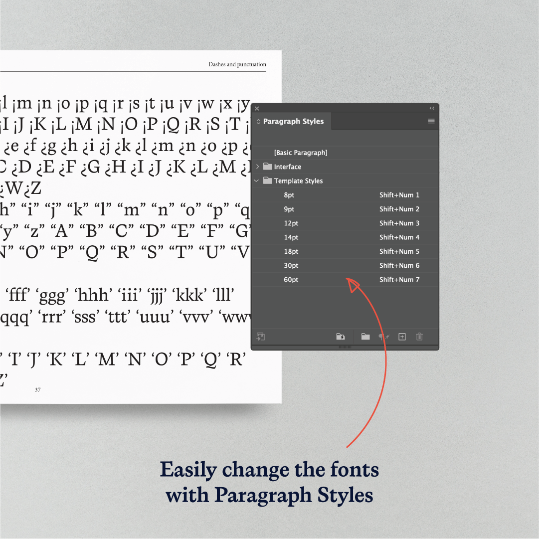Font Proofing Template — Type Design Class