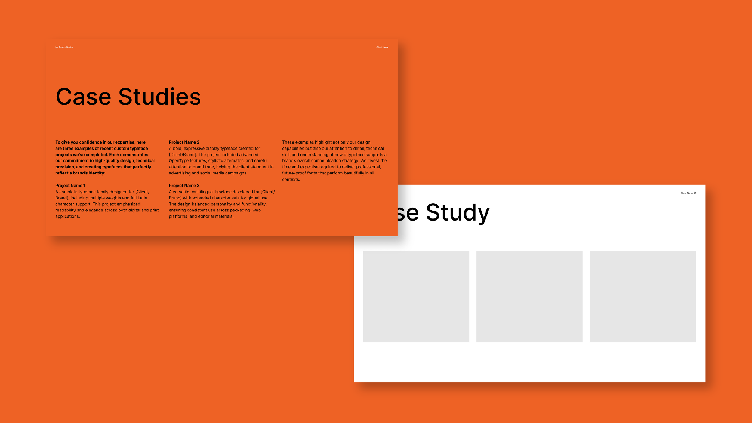 Custom Typeface Templates — Type Design Class