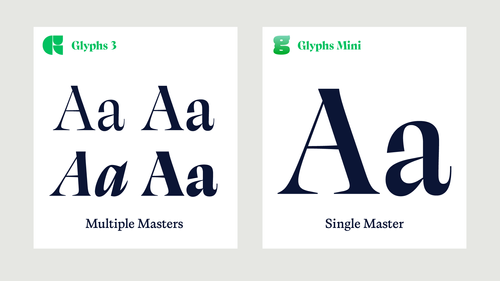 Glyphs 3 or Glyphs Mini? — Type Design Class