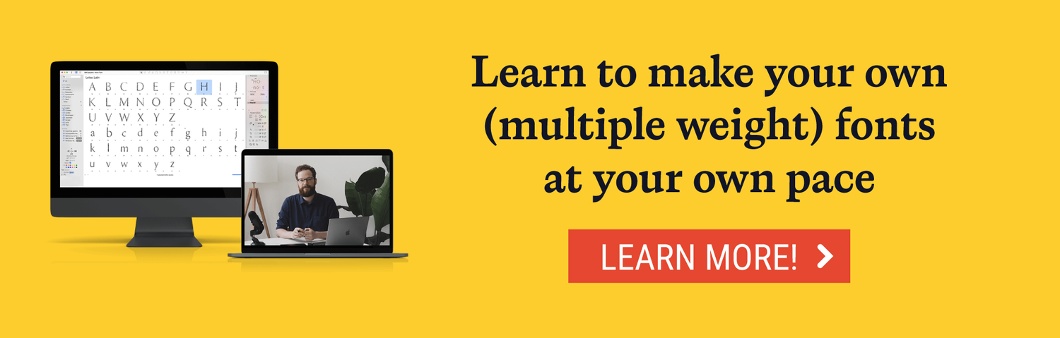 Color Fonts with Fontself — Type Design Class