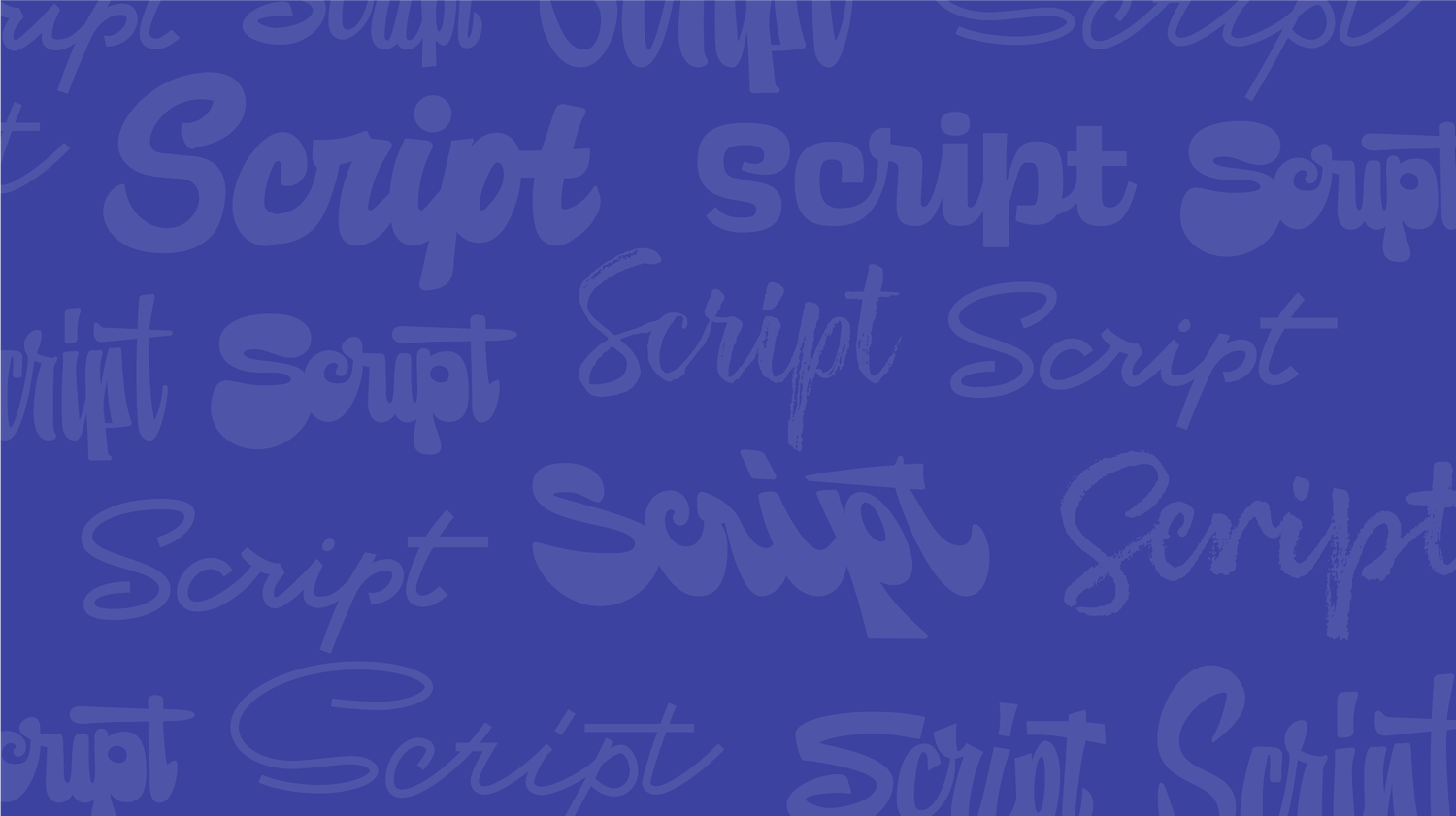 Script Fonts Course — Type Design Class