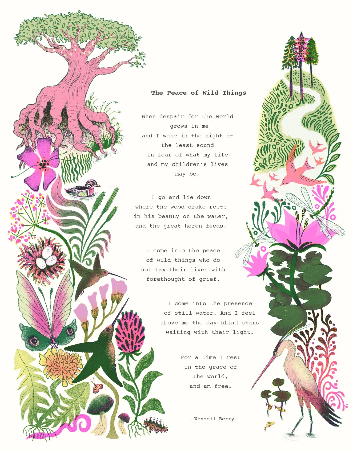 The Peace of Wild Things — Kristina Gauer Illustration