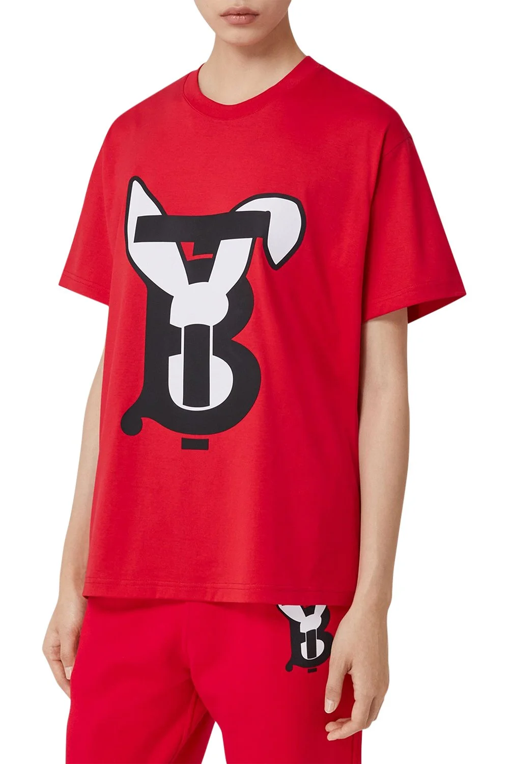 Burberry Men's Rabbit Short Sleeve Red T-Shirt: Playful Style and ...