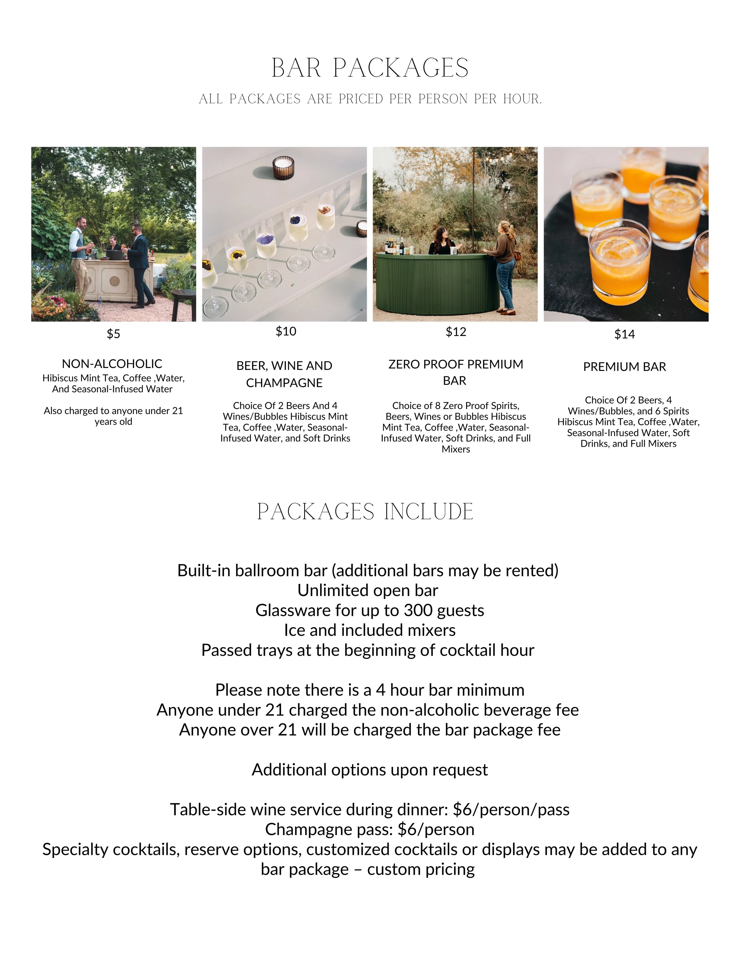 Winter Bar Menu — Barr Mansion