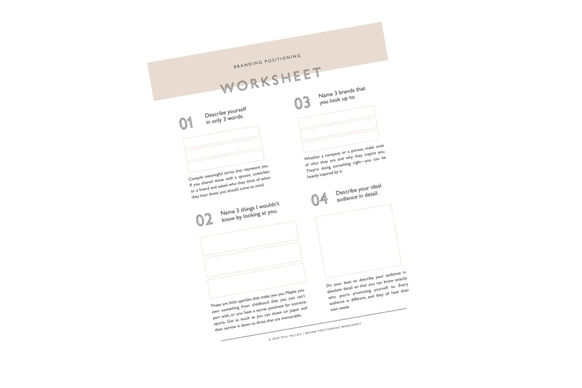 Phil Pallen—The Easy Way to Create a Brand Positioning Statement