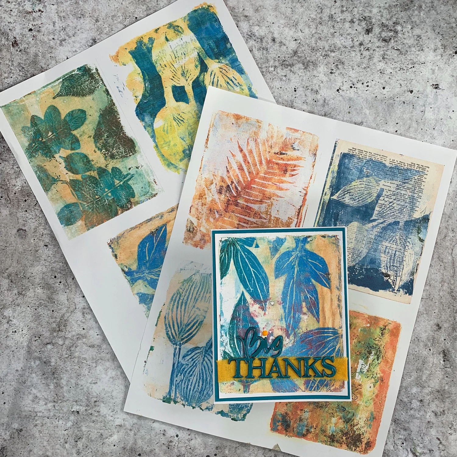 Turning Gel Plate Prints into Cards — EngelBelle