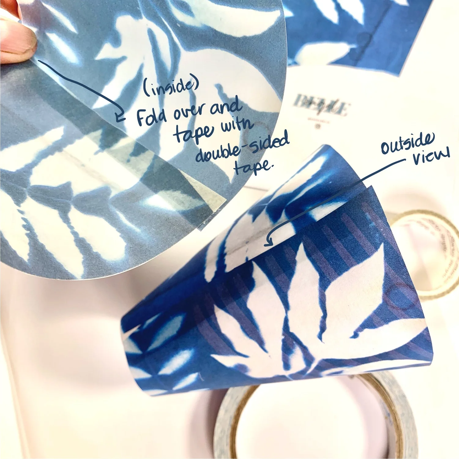 Free Cyanotype Tea Light Template — EngelBelle