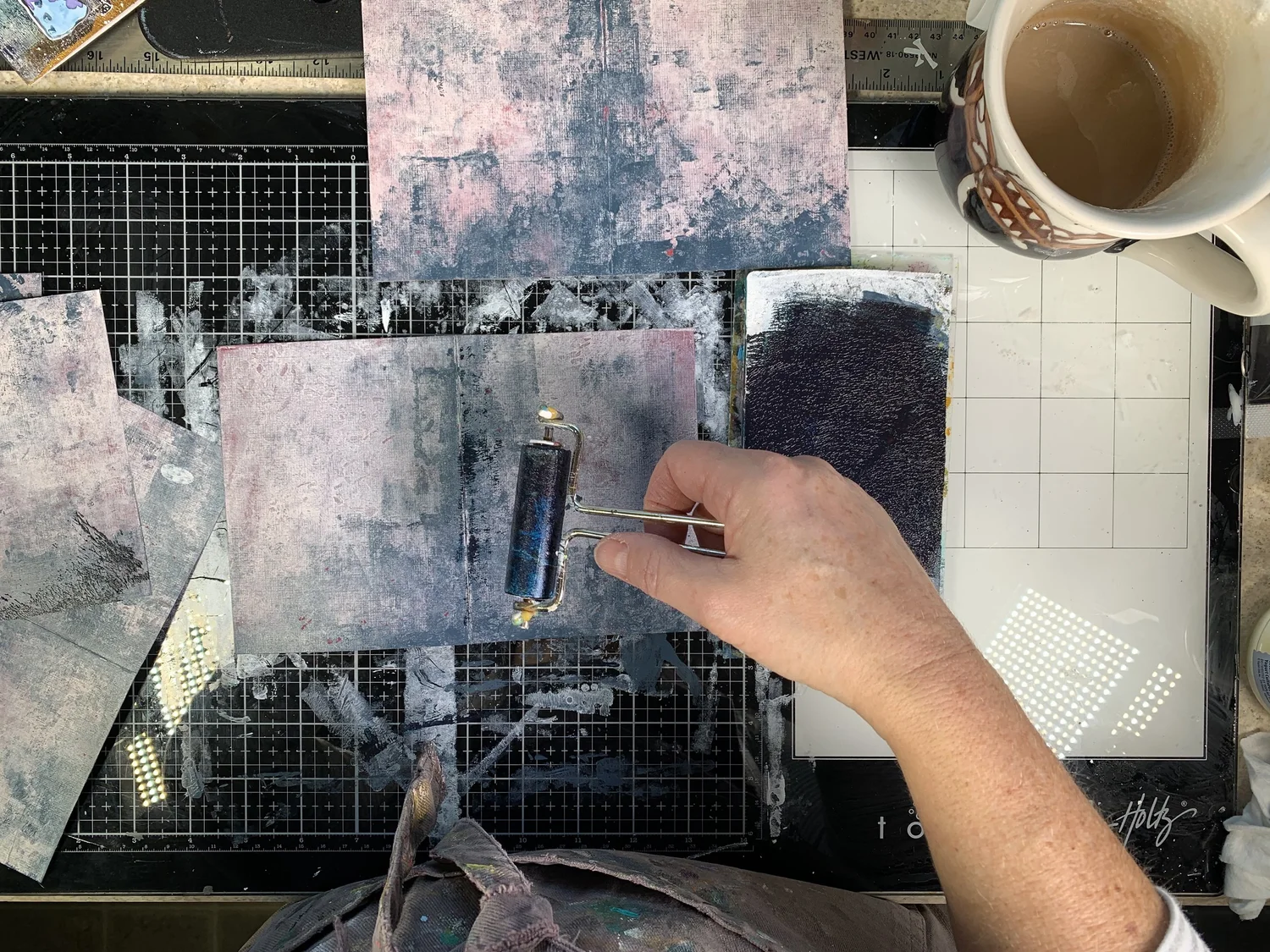 How to make a mixed media card base. — EngelBelle