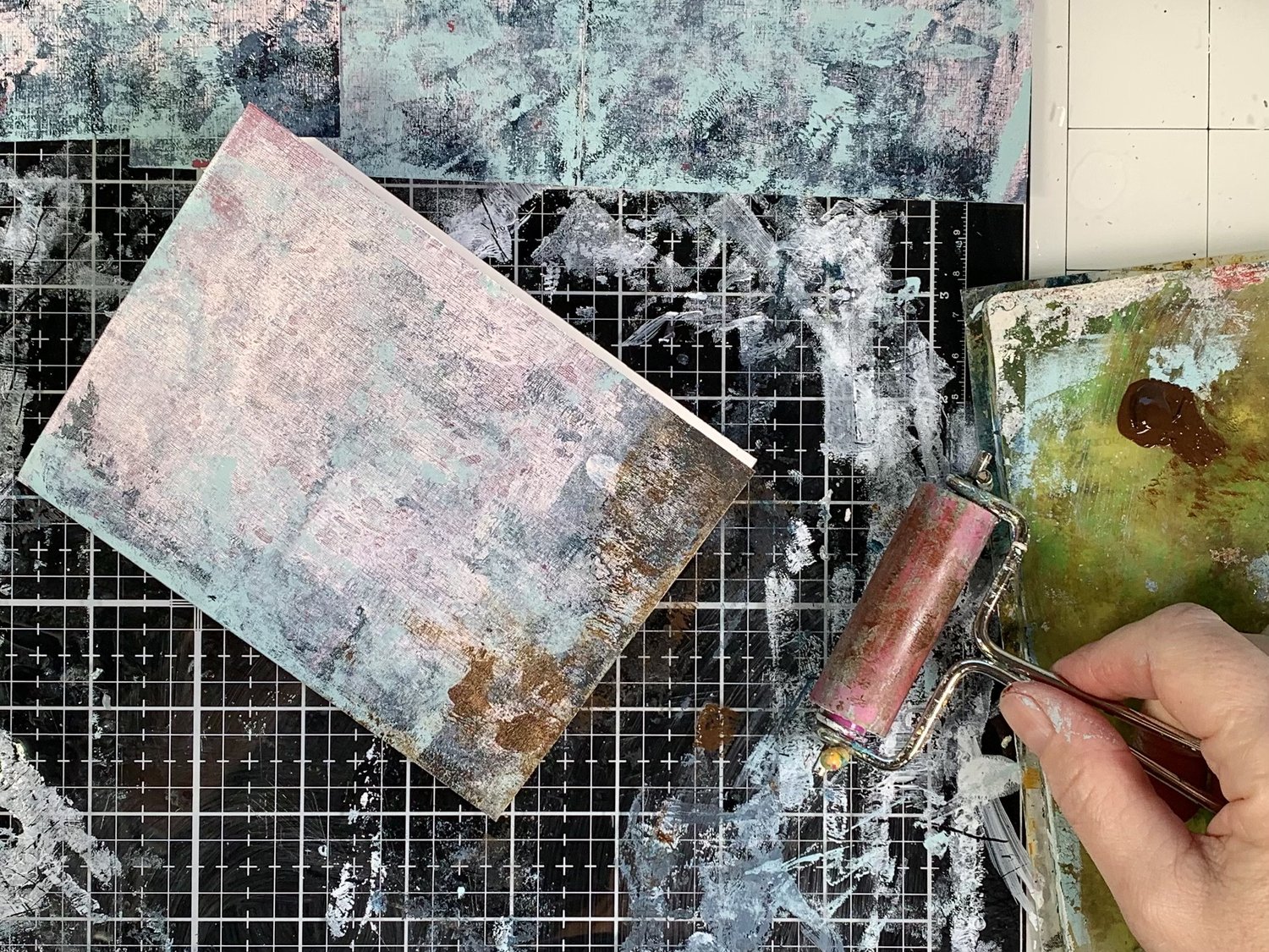 How to make a mixed media card base. — EngelBelle