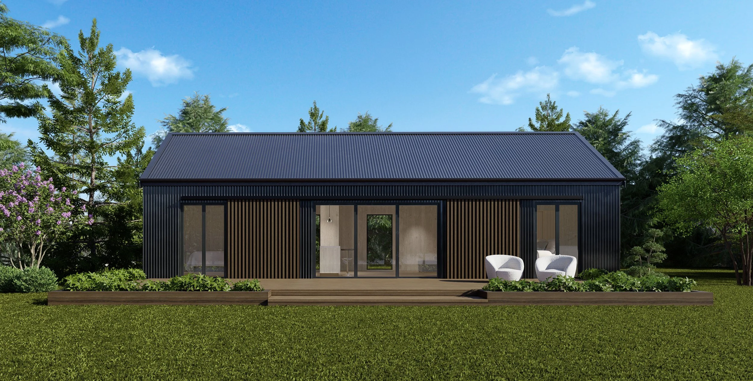 Origin Minor Dwelling 65m2, Modular Barn Style Home — Origin Architecture