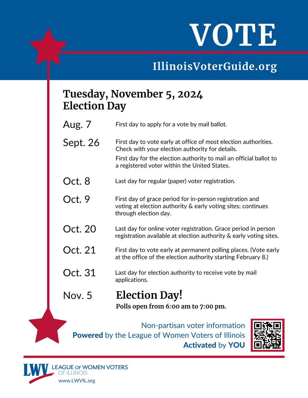 Election Calendar — League of Women Voters of Illinois