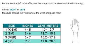 WriStable Wrist Brace specifically for scapholunate instability, dorsal ...