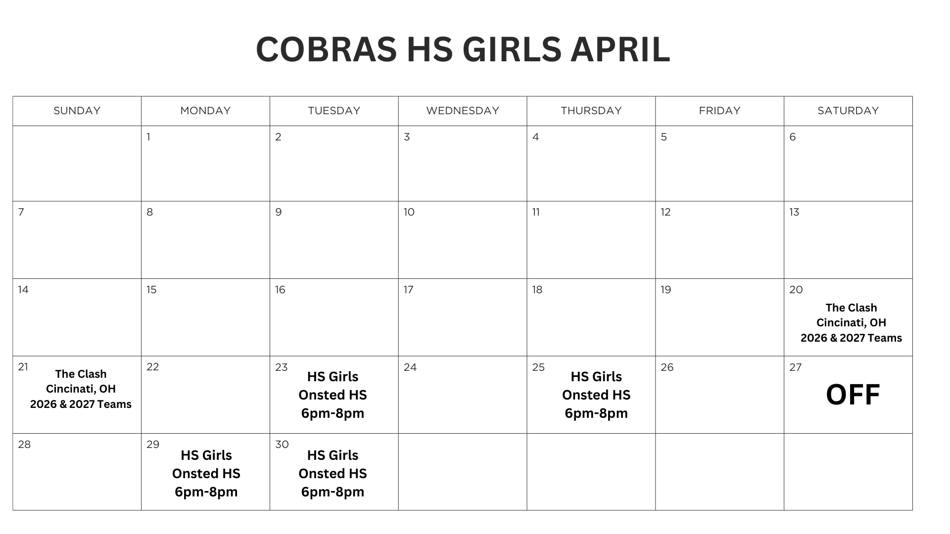 Class of 2026 Girls Gold Team — Purpose Basketball Training