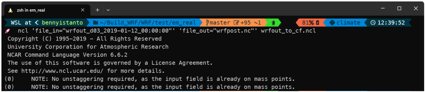 Visualising the WRF output — Hi, I am Benny