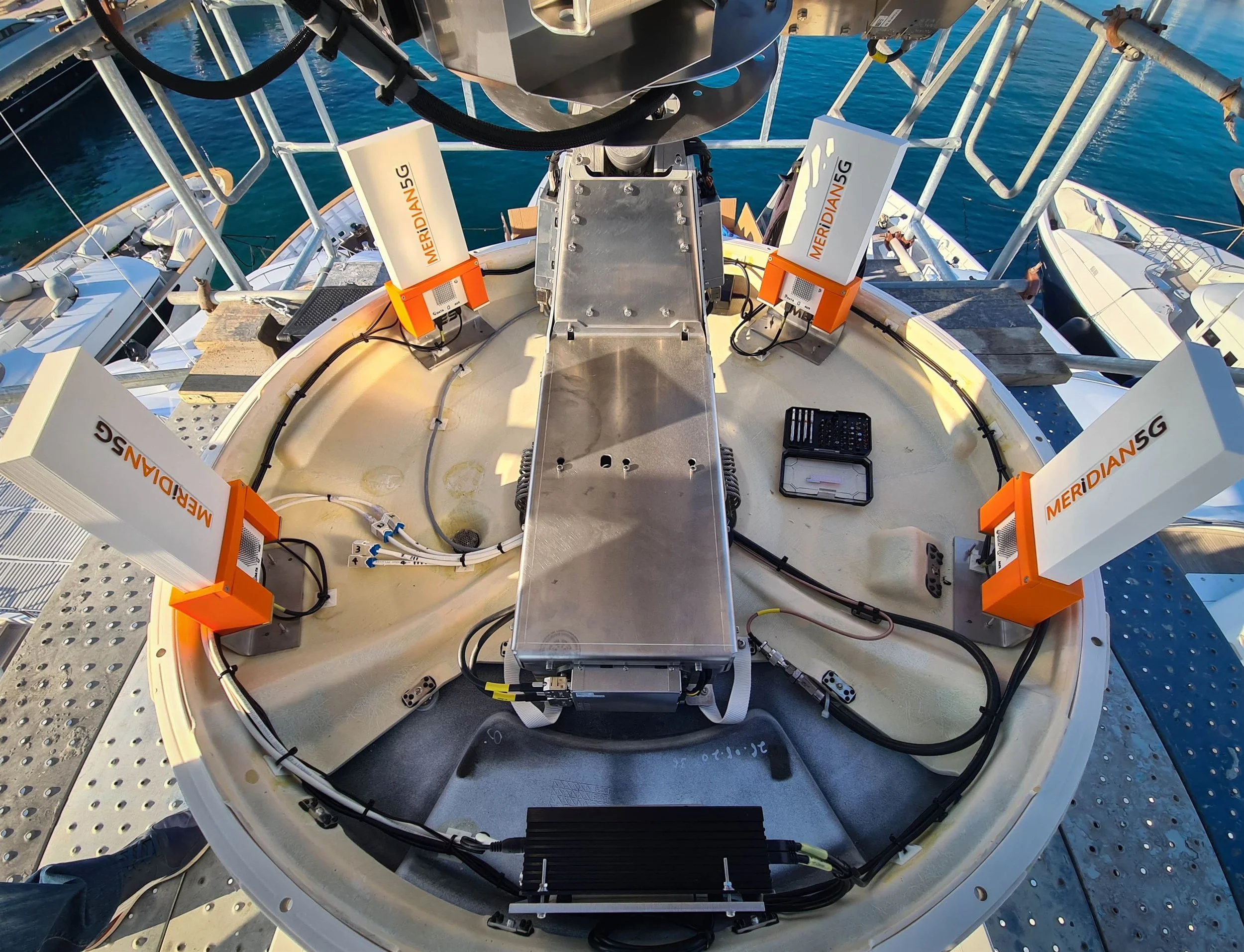 M/Y Persefoni 2021 Meridian 5G Installation (Within Dome) — MES YACHTING