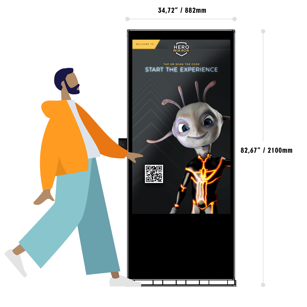 HeroMirror - Standalone augmented reality photo booth for any space or ...
