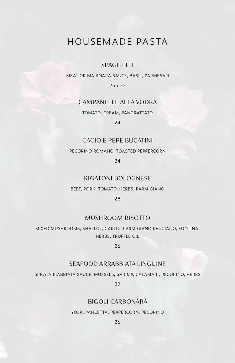 Menu — Rebel Layne
