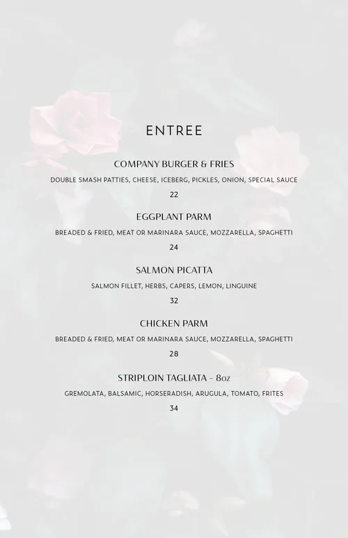 Menu — Rebel Layne