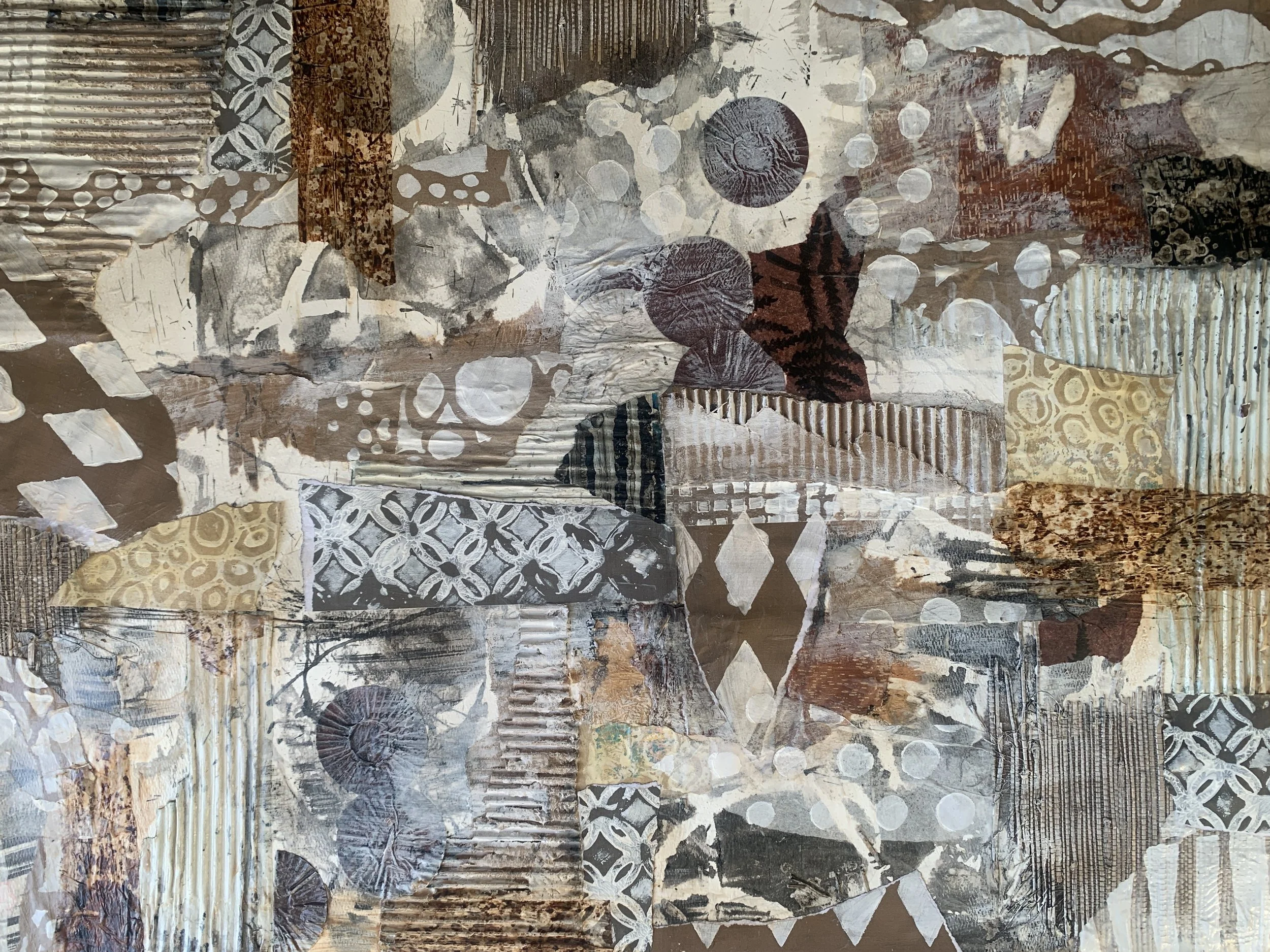 How to use Neutrals to Create Depth in a Mixed Media Collage — Sharon L ...