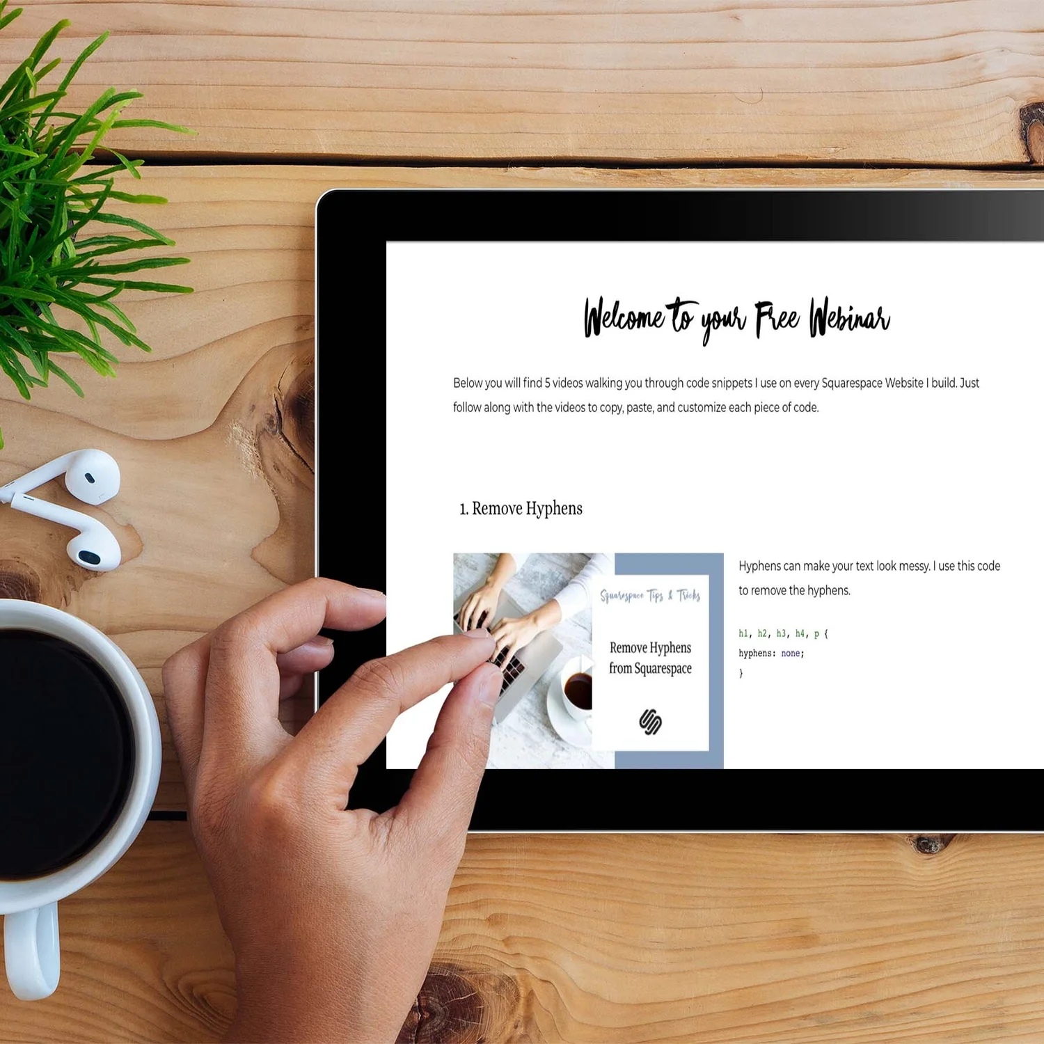 Squarespace Freebies | Rebecca Grace