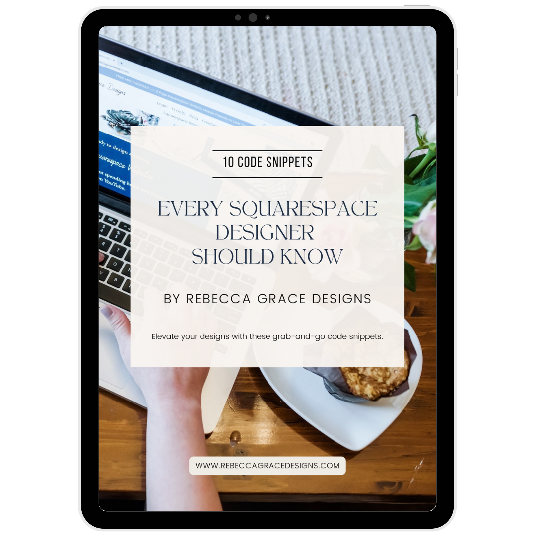 How to Set up a Newsletter in Squarespace | Rebecca Grace