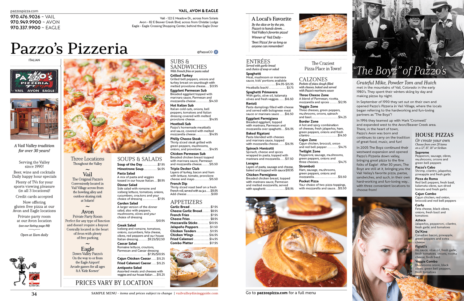 Pazzo's Pizza — Vail Valley Dining Guide