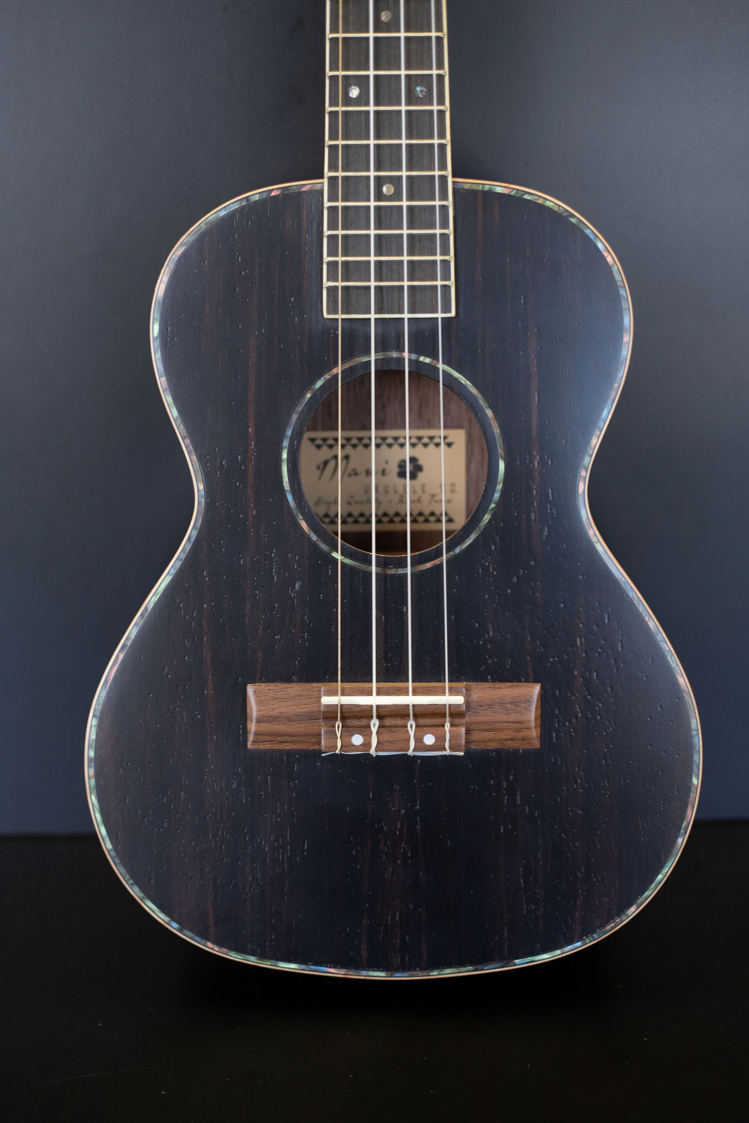 Mahogany Tenor Ukulele with Turtle Inlay — Mele Ukulele Maui