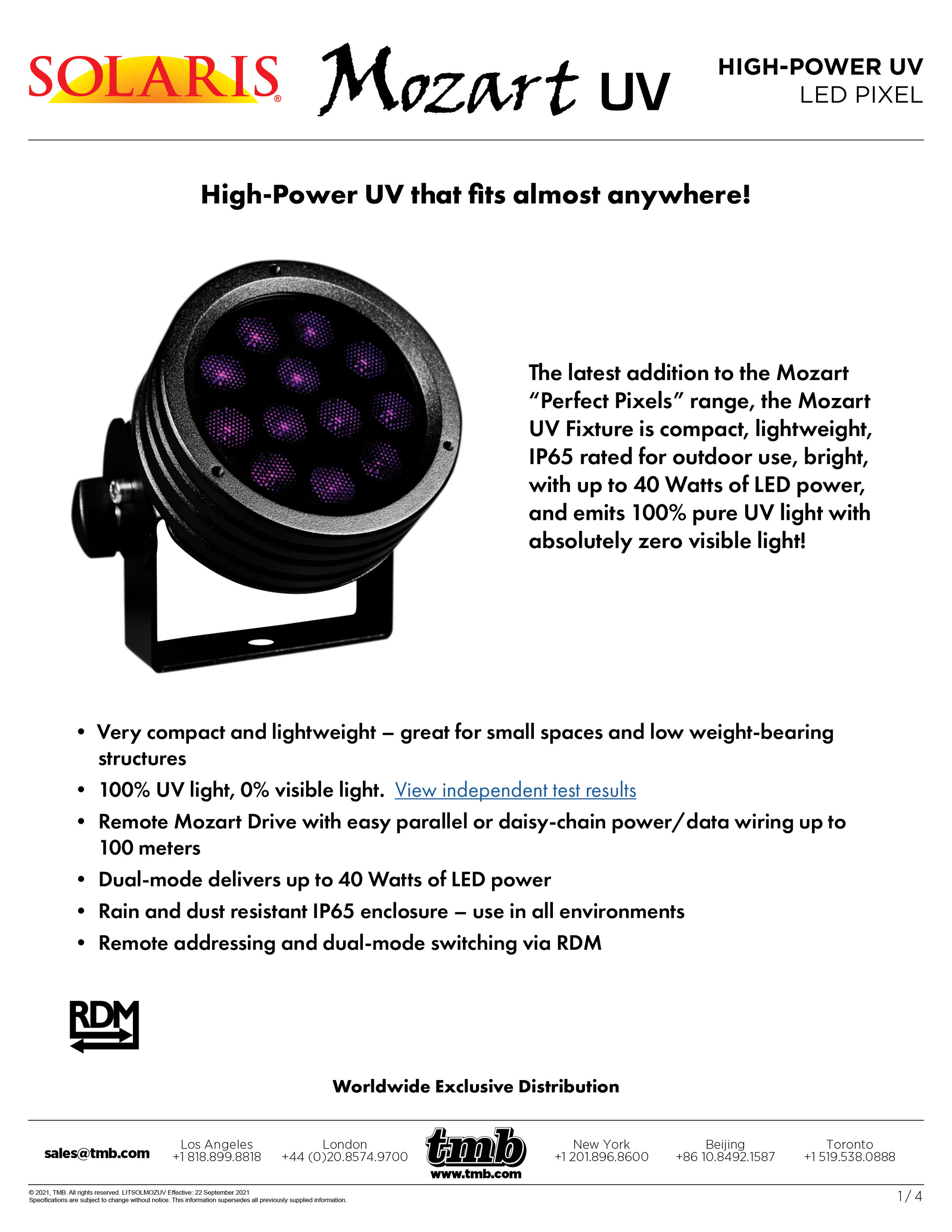 Solaris Mozart UV — TMB Architectural