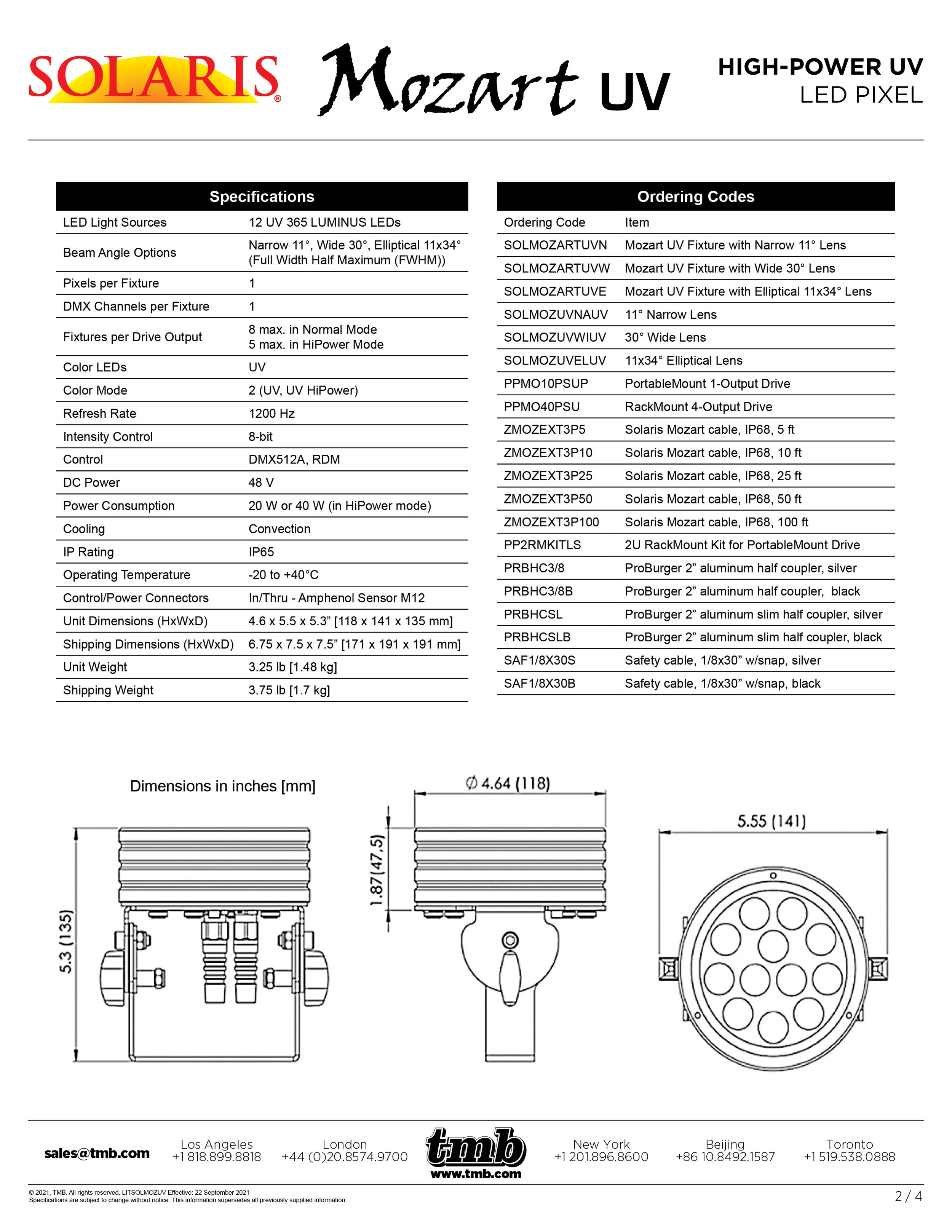 Solaris Mozart UV — TMB Architectural