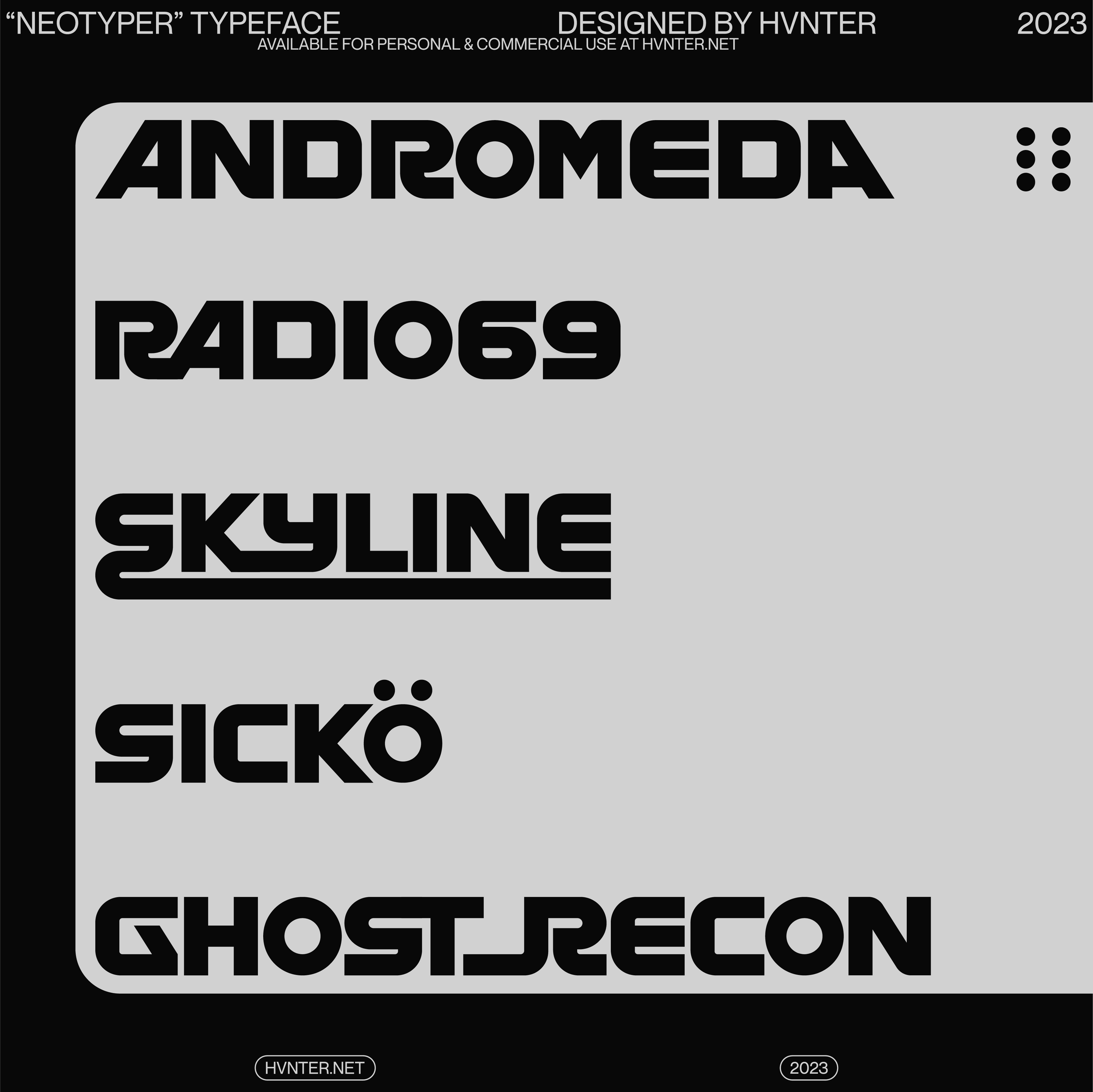 Marshal Typeface — hvnter.net