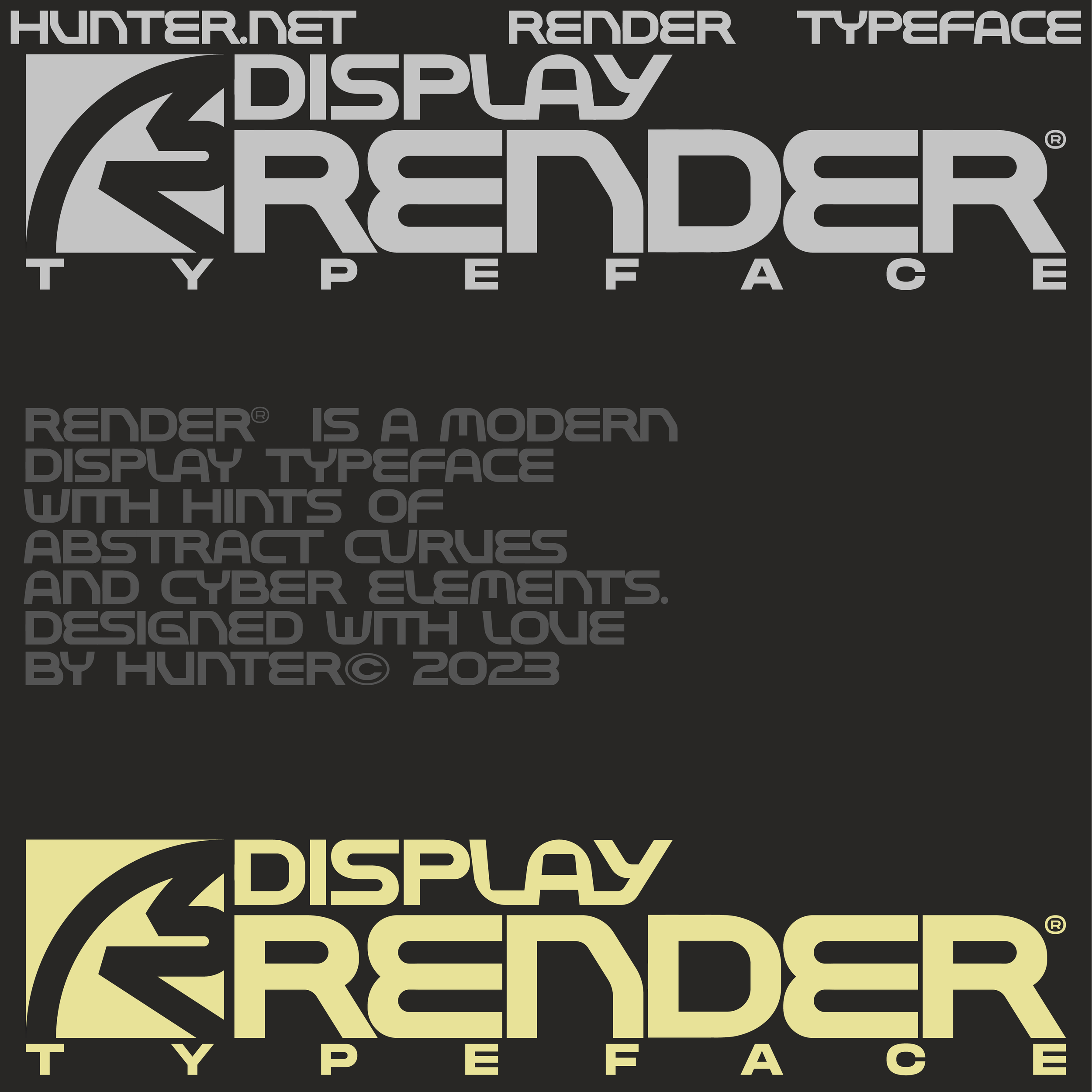 SKIMMER Typeface — hvnter.net