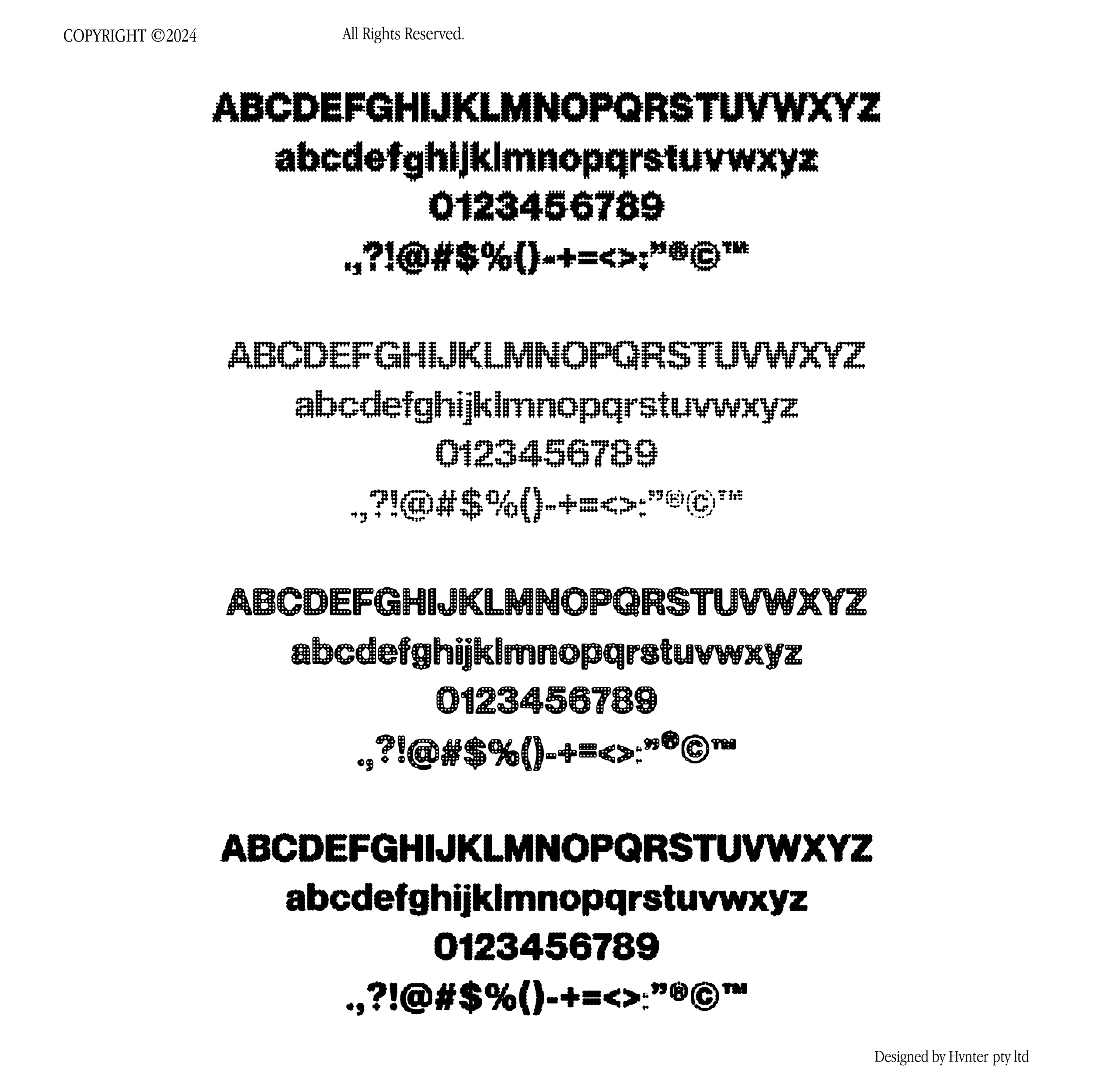 Peicok Typeface — hvnter.net