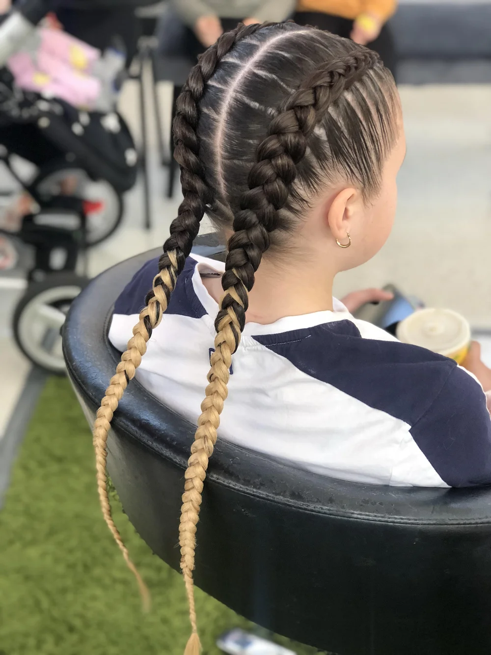 2 Cornrows With Extensions