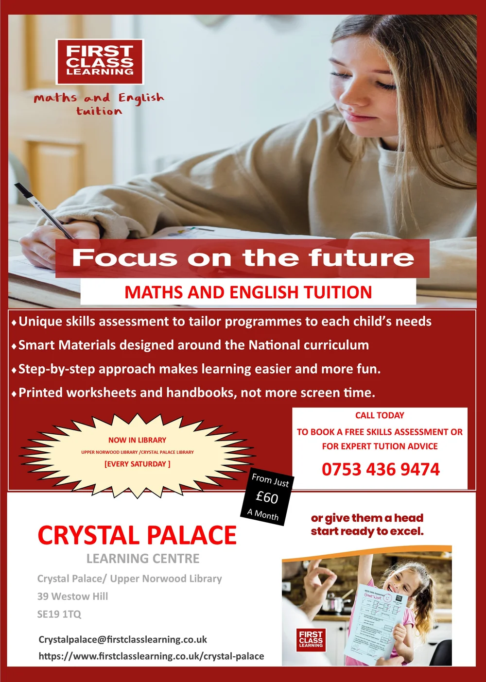 First Class Learning — Upper Norwood Library Hub