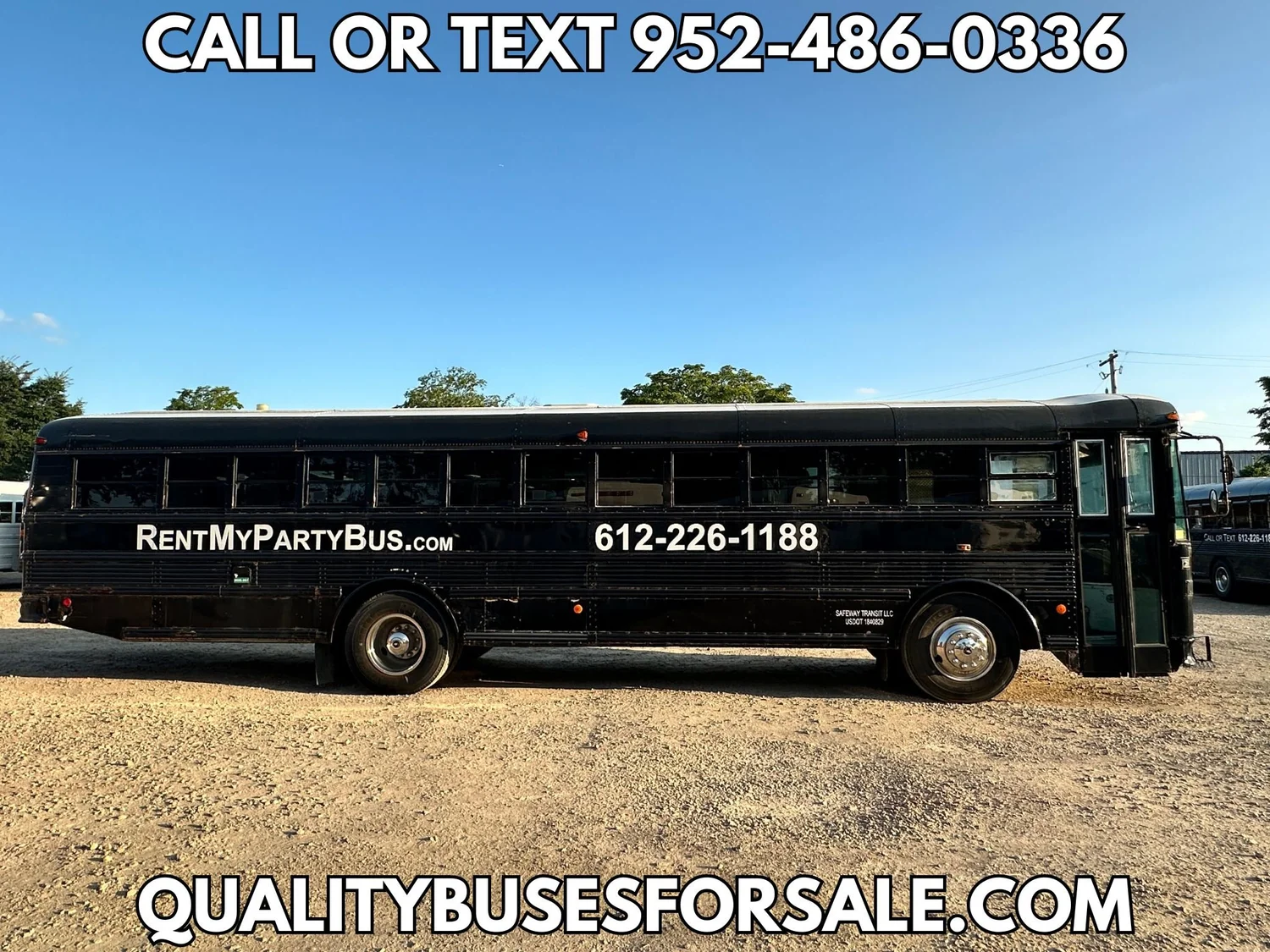 Party Bus For Sale Black Phantom 5 — Quality Buses For Sale