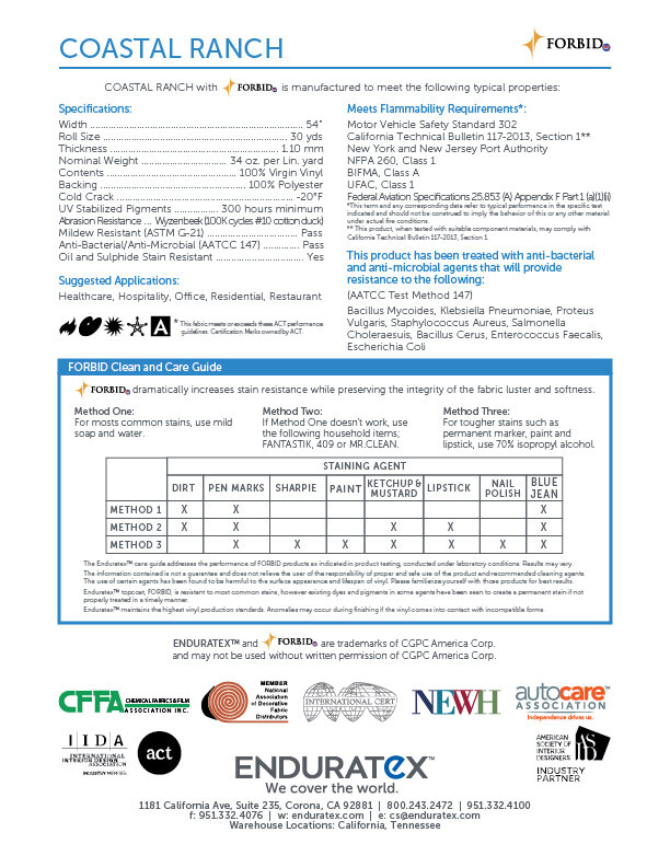 Coastal Ranch — Enduratex