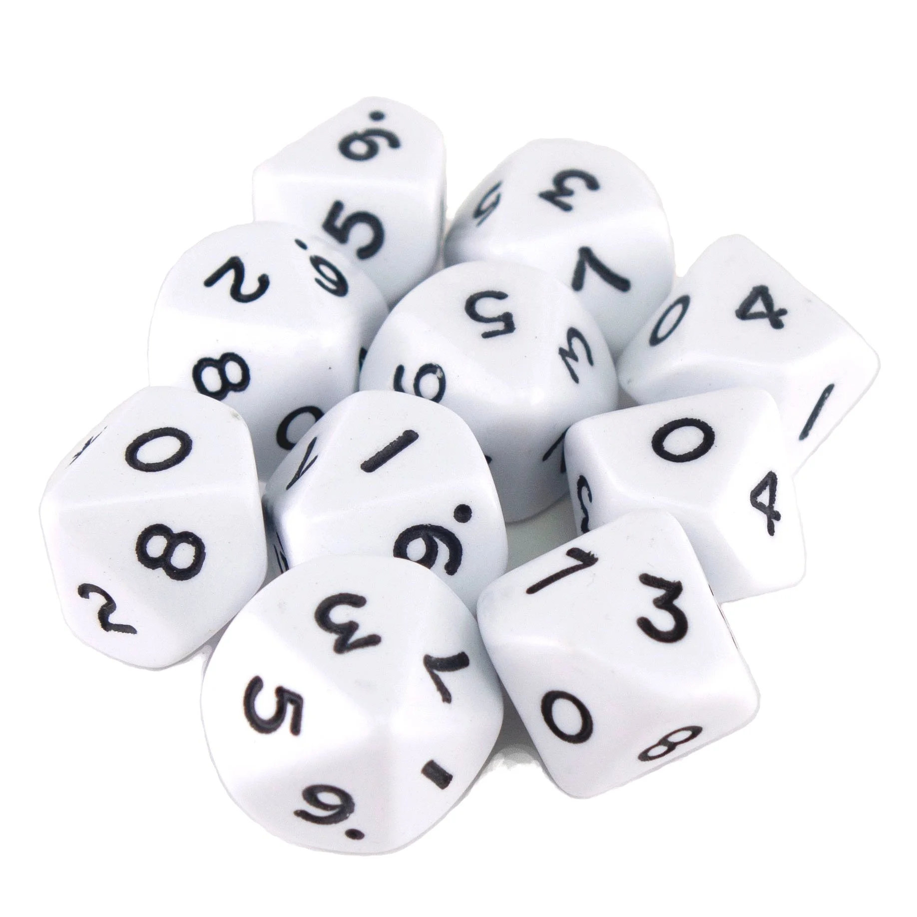 D10 Dice - White — PaintedLegions
