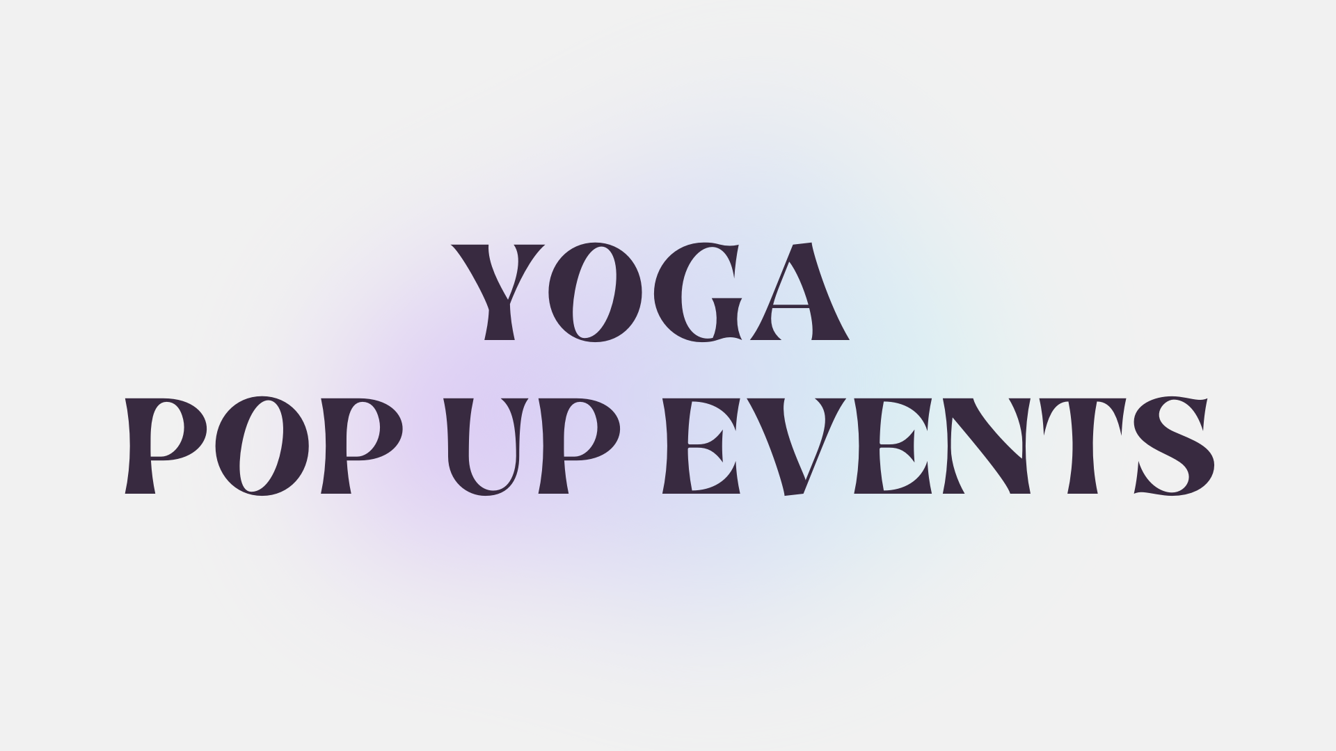 Pop Up Yoga