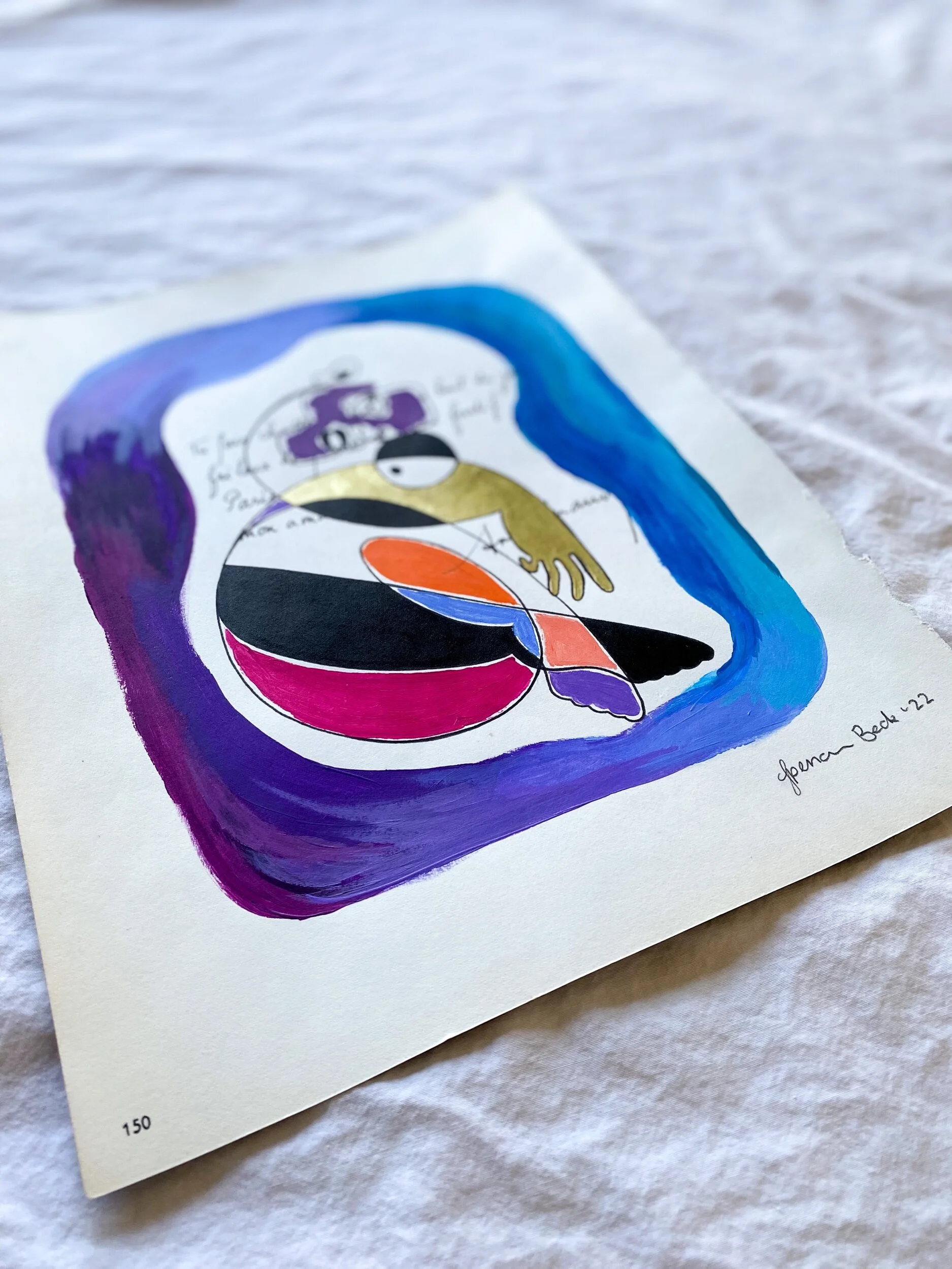 Book Pages & Maps — Spencer Beck Art