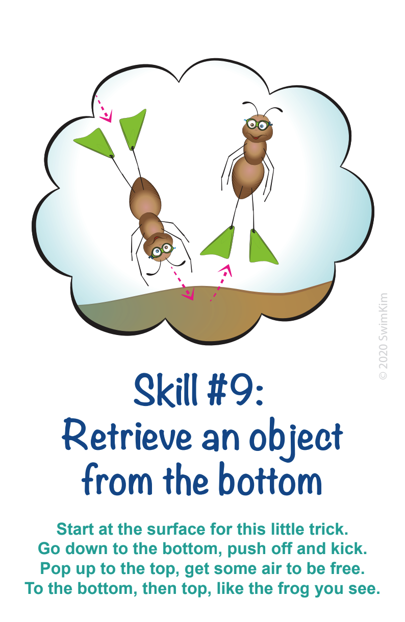 DIY Teach Your Child How to Swim Skill #9: Retrieve an object from the bottom — SwimKim - Learn ...